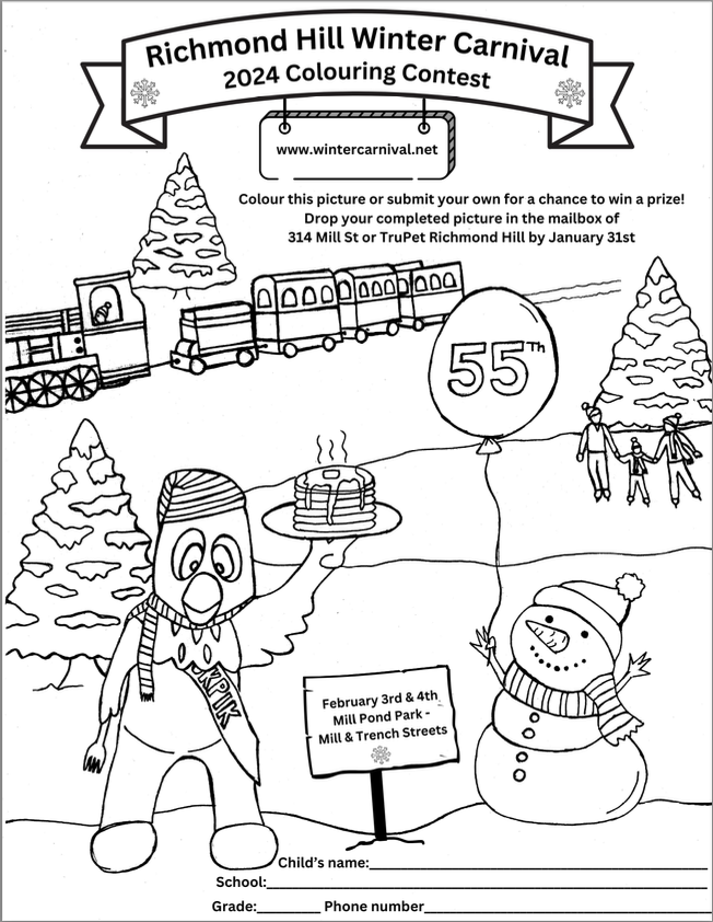 Colouring Contest – Richmond Hill Winter Carnival